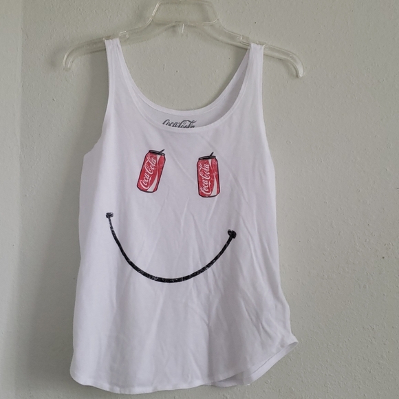 Coca Cola | Tops | Coca Cola Smiley Face Tank | Poshmark